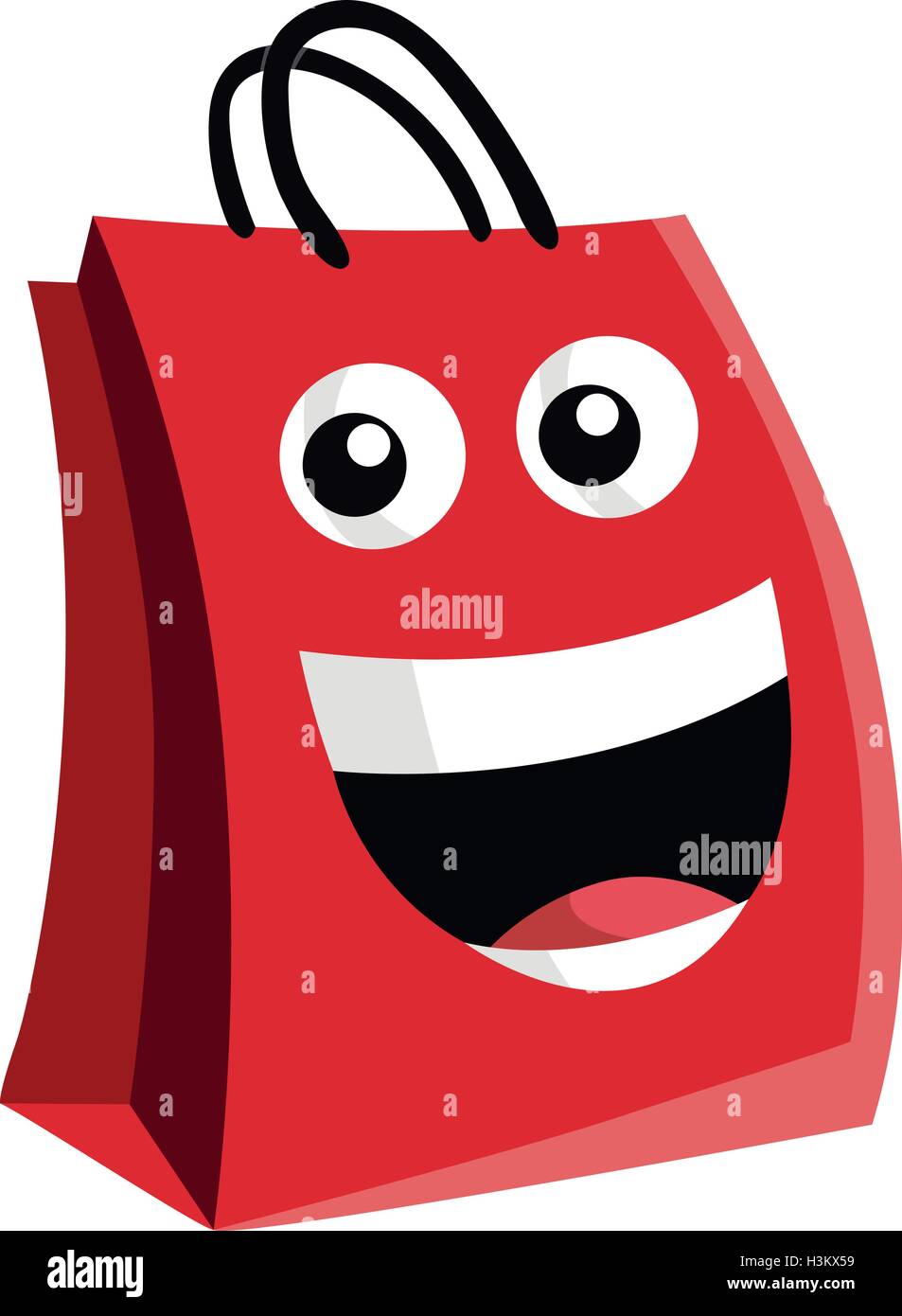Red bag shopping icon cartoon hi-res stock photography and images - Alamy