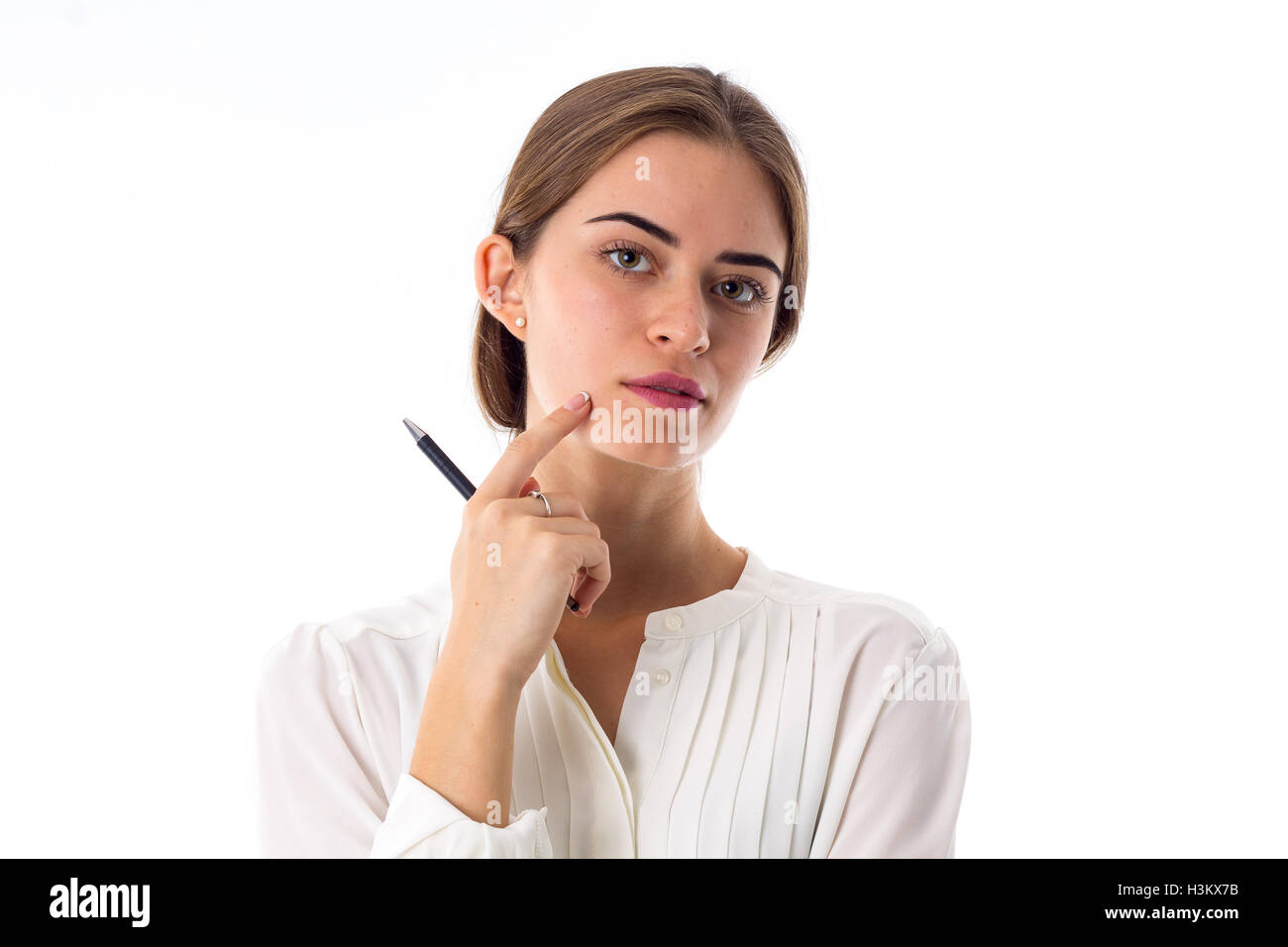 Woman holding a hand Stock Photo - Alamy