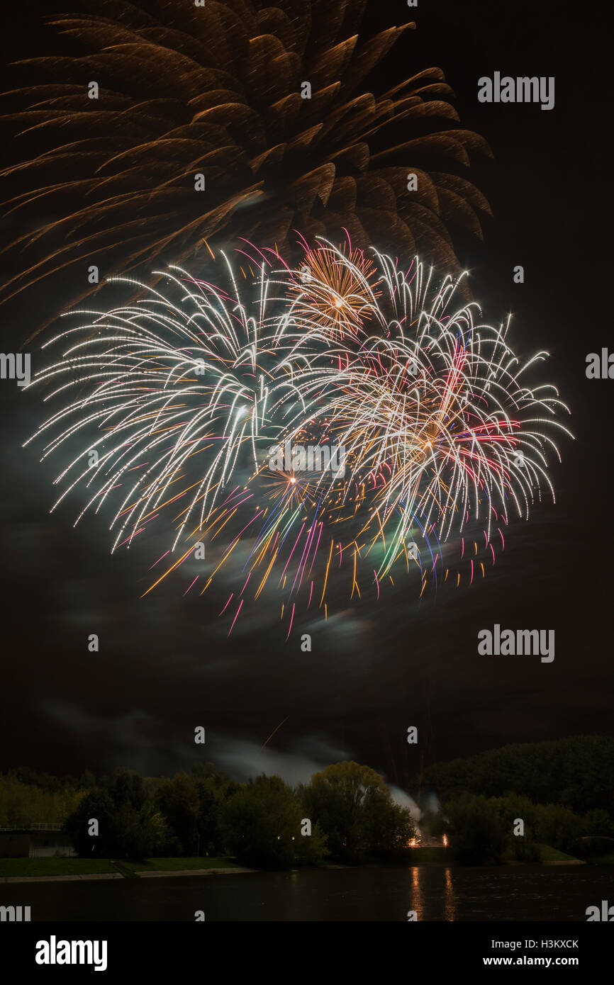 Moscow new year fireworks hi-res stock photography and images - Alamy