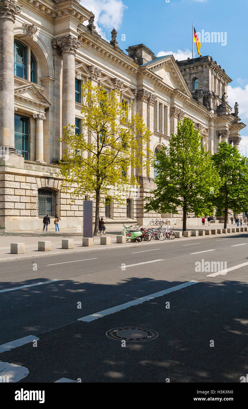 The building of the German Parliament the Reichstag and the national ...