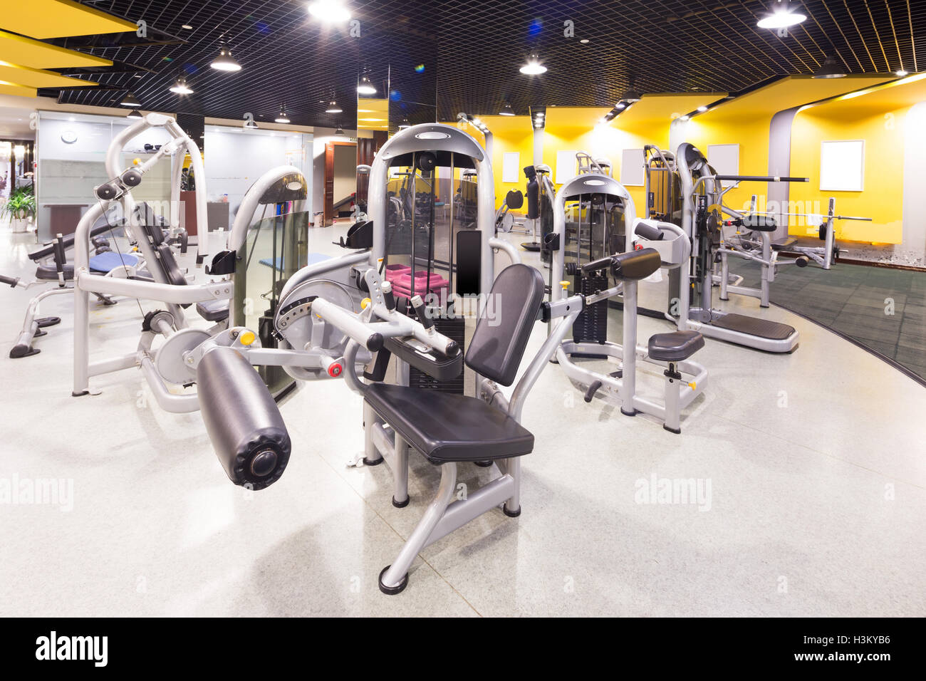 Gym interior design hi-res stock photography and images - Alamy