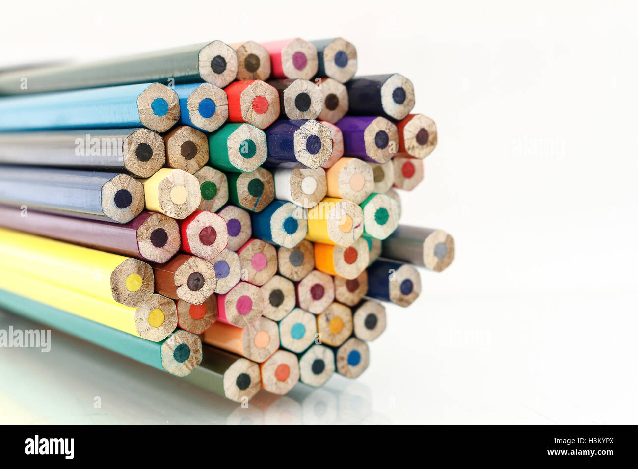 Bundle Of Colored Pencils Stock Photo - Alamy