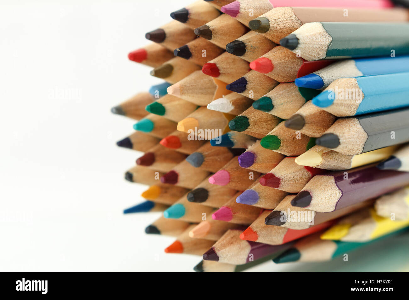 Bundle Of Colored Pencils Stock Photo - Alamy