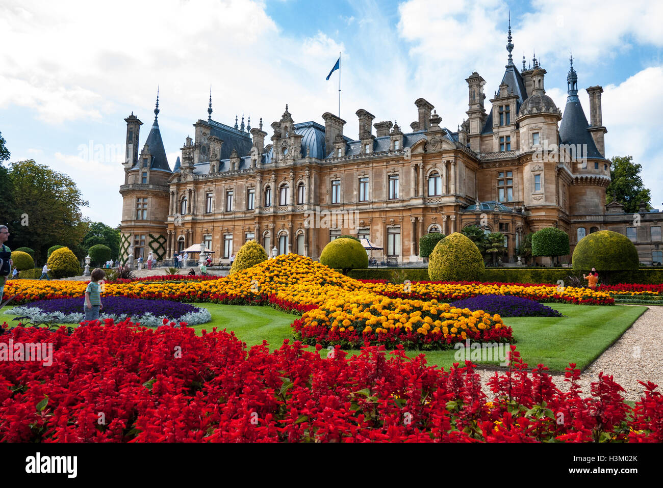 Waddesdon Manor House and Gardens, Buckinghamshire, England Stock Photo ...