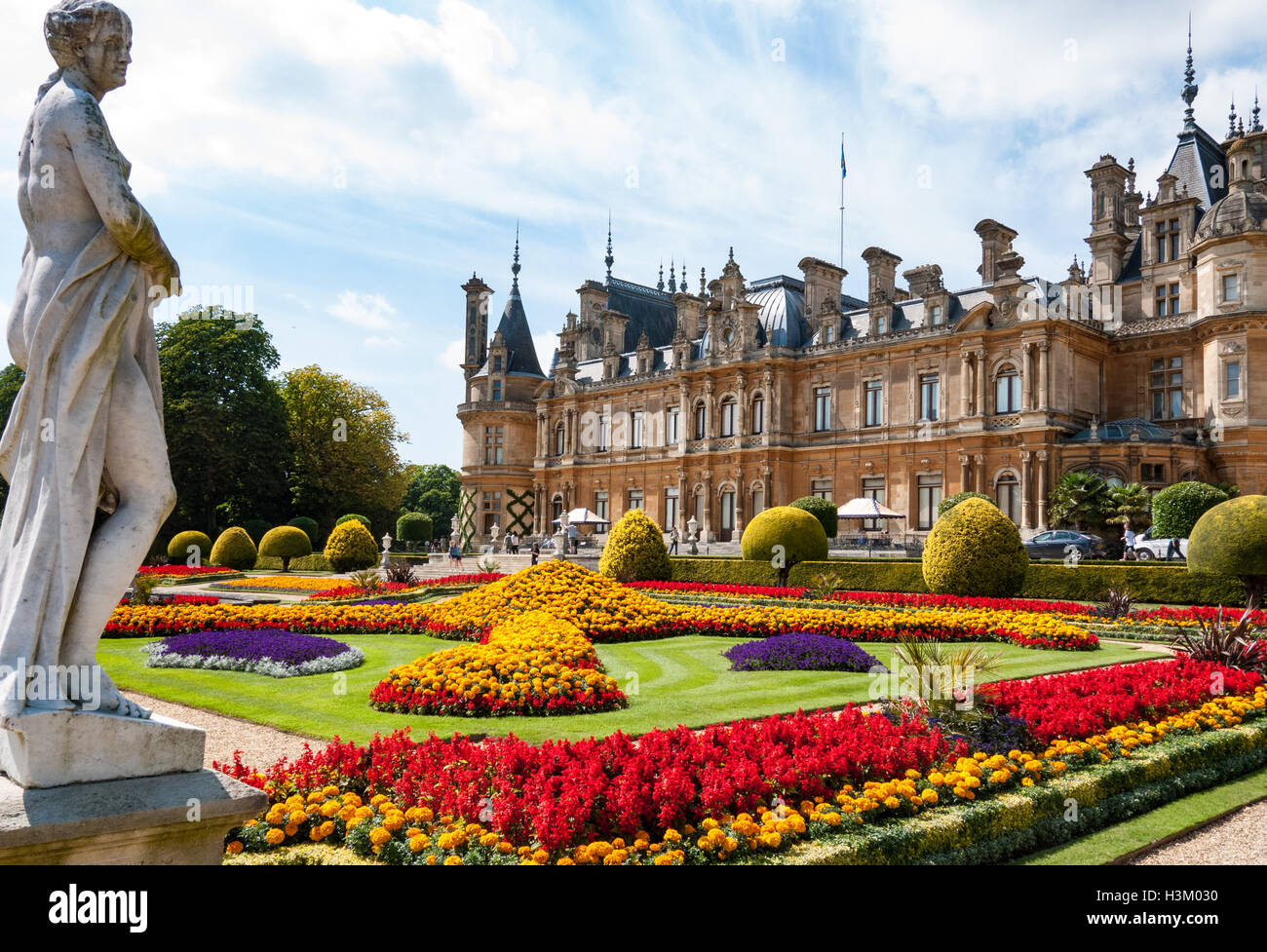 Waddesdon Manor House and Gardens, Buckinghamshire, England Stock Photo ...