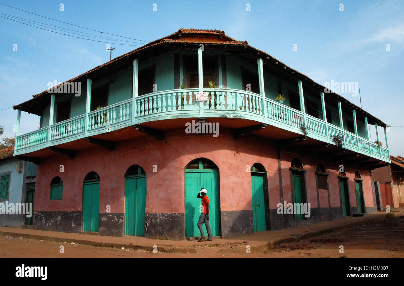 Colonial building - Bissau - Guinea-Bissau Stock Photo - Alamy
