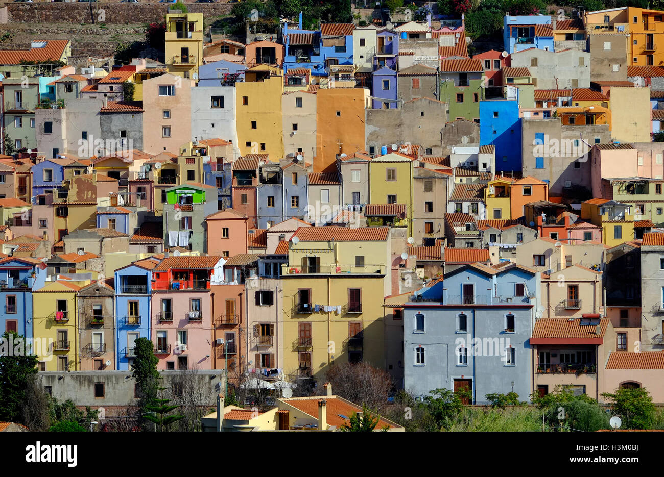 bosa, sardinia, italy Stock Photo - Alamy