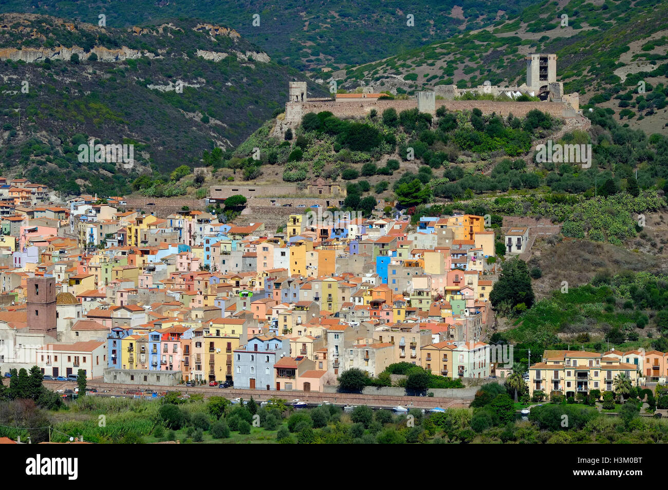 bosa, sardinia, italy Stock Photo - Alamy