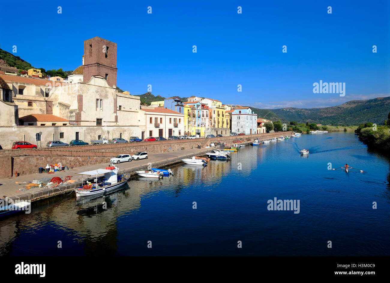 bosa, sardinia, italy Stock Photo - Alamy