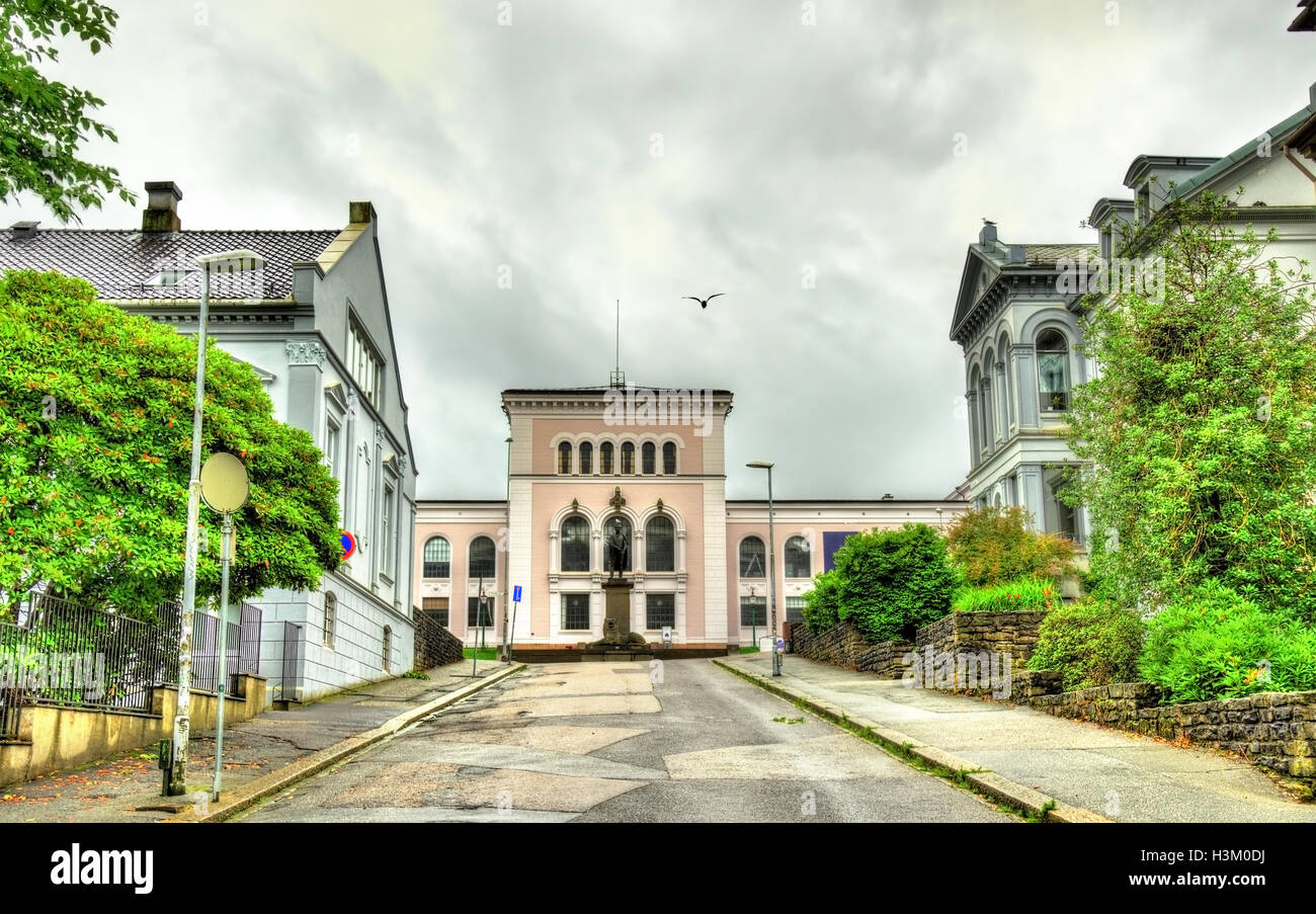 View of the Bergen University Museum in Norway Stock Photo - Alamy