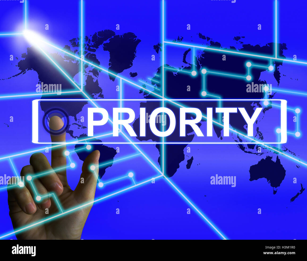 Priority Screen Shows Superiority or Preference in Importance Wo Stock ...