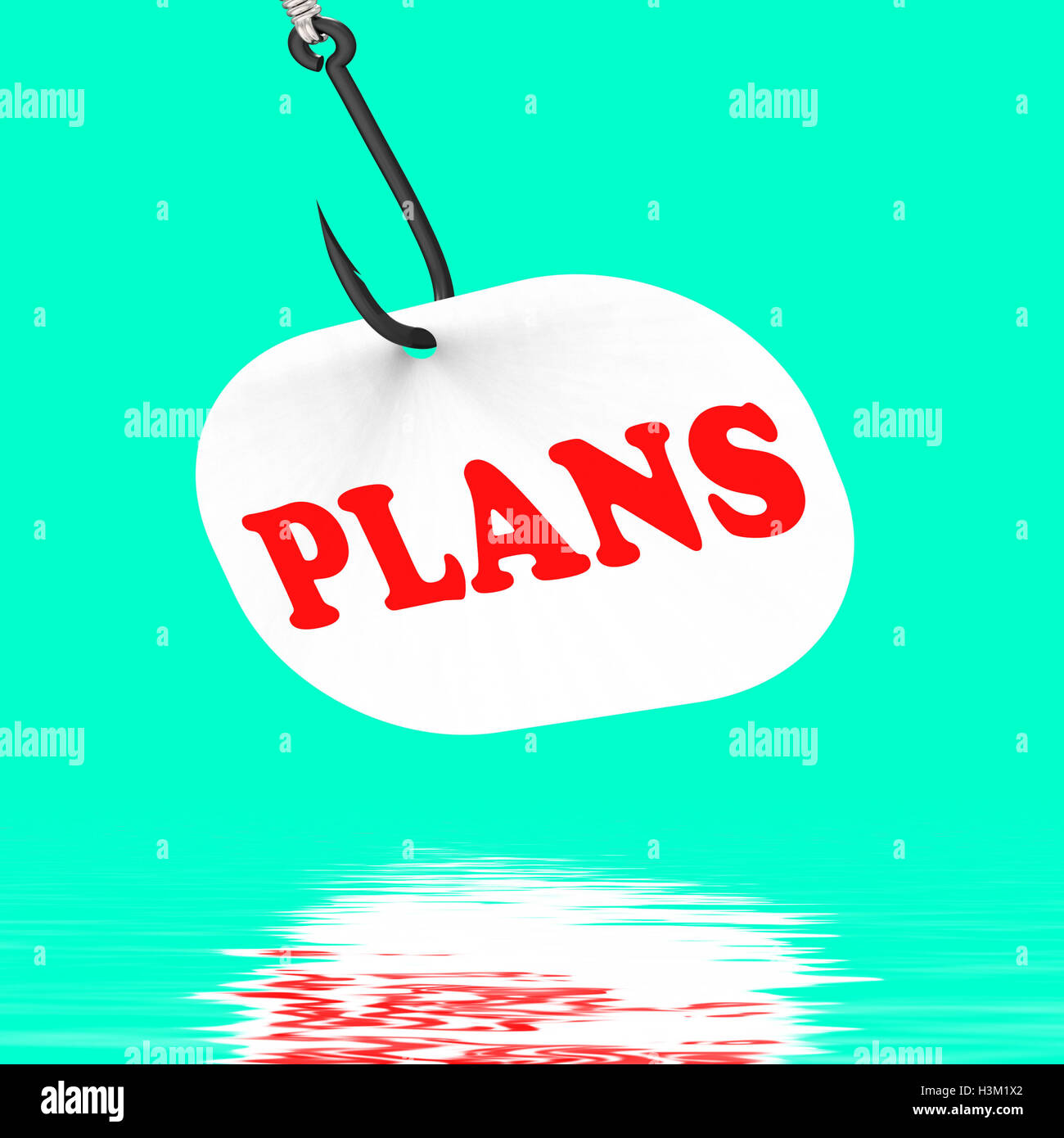 Plans On Hook Displays Forecasting Or Aiming Stock Photo - Alamy