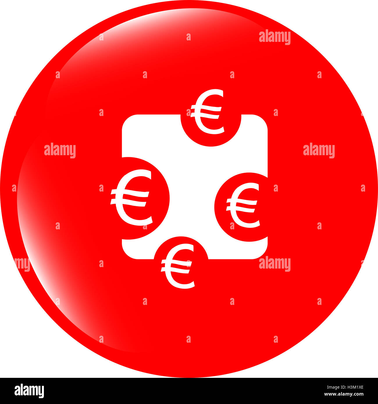 web sign icon. Euro eur symbol. Modern UI website button Stock Photo ...