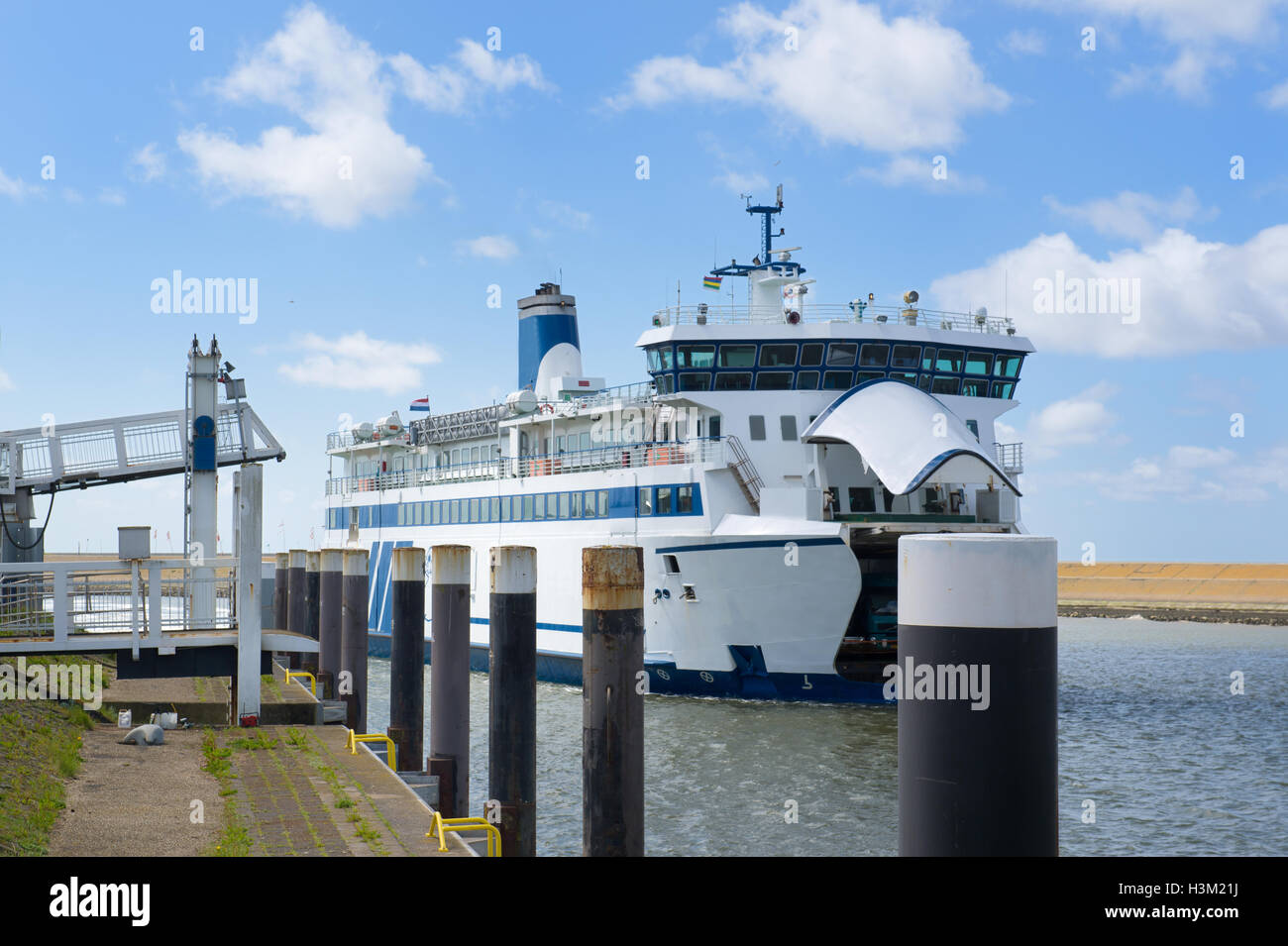 Arrival ferry boat Stock Photo - Alamy