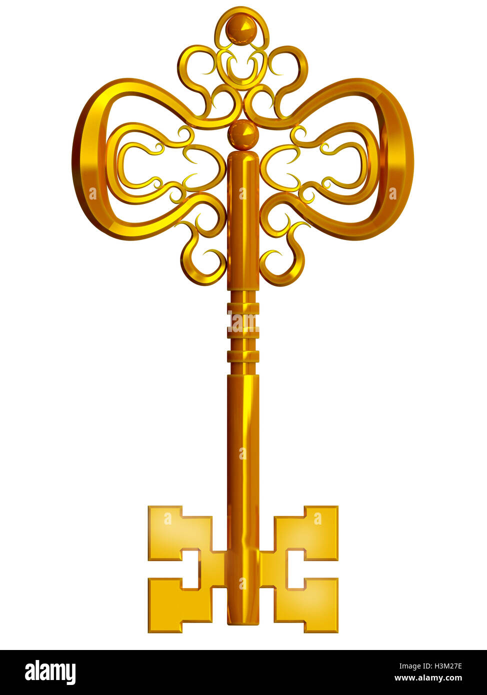 Precious gold key Stock Photo - Alamy