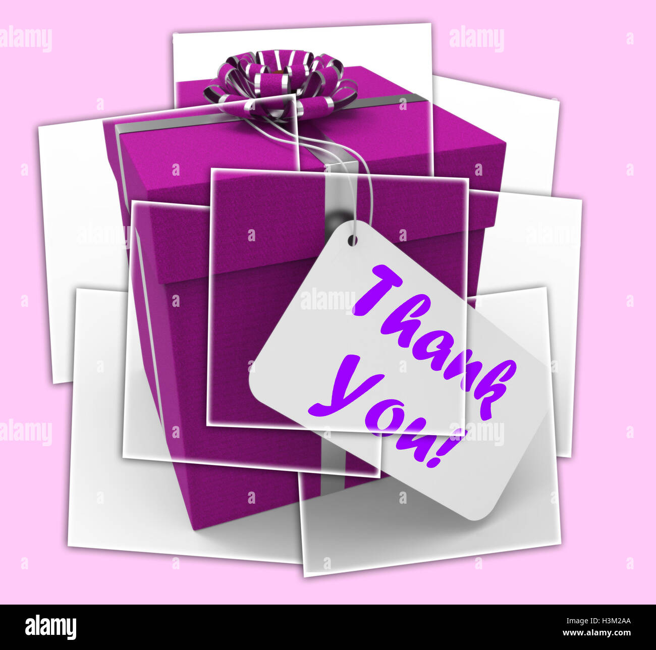 Thank You Gift Displays Grateful And Appreciative Stock Photo - Alamy