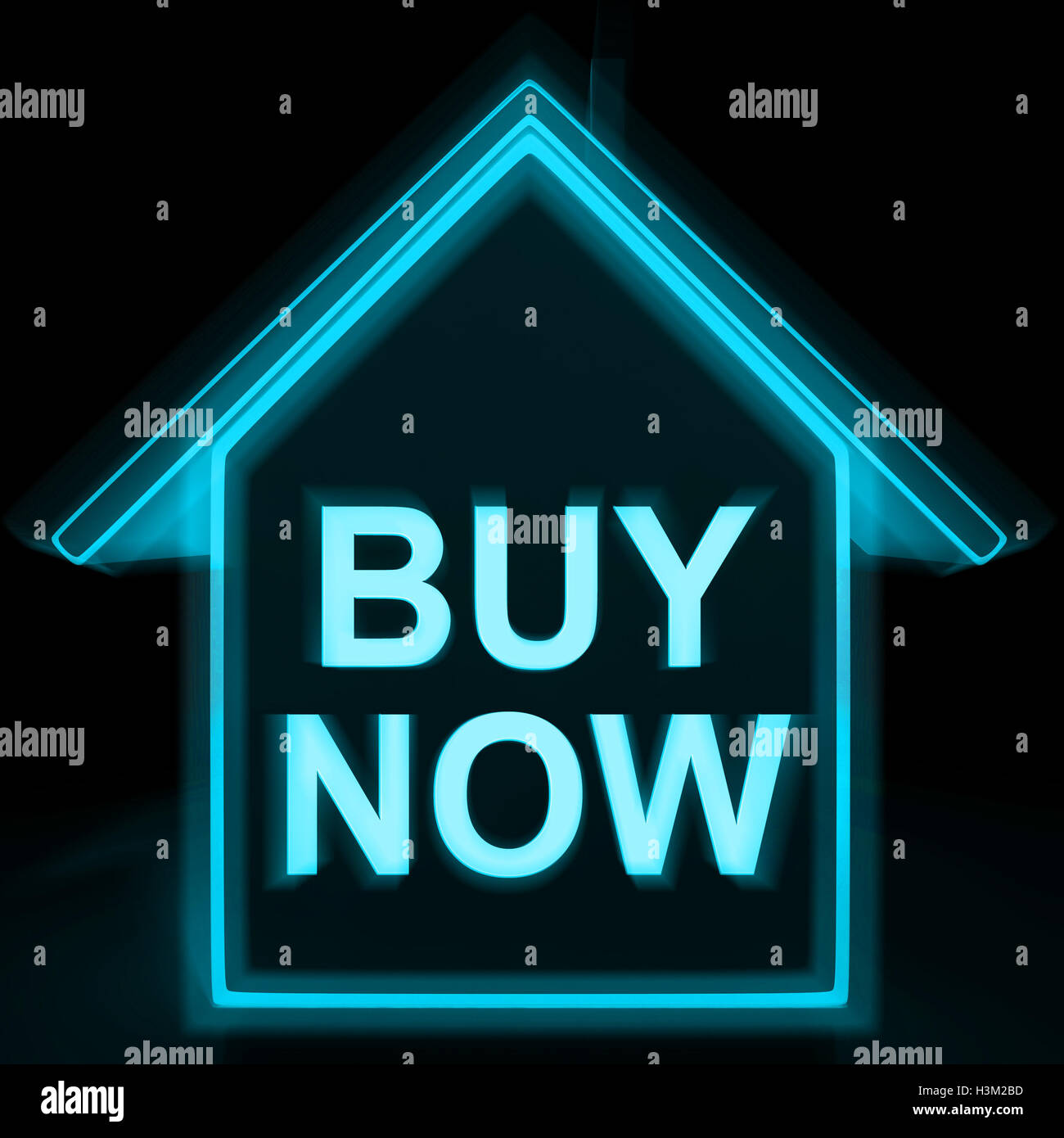 Buy Now Home Shows Make An Offer On Home Stock Photo - Alamy