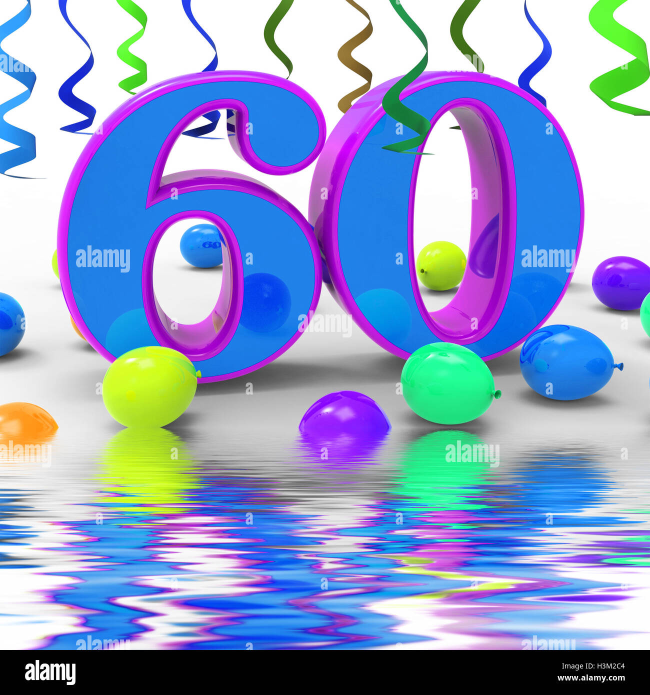 60th balloon hi-res stock photography and images - Alamy