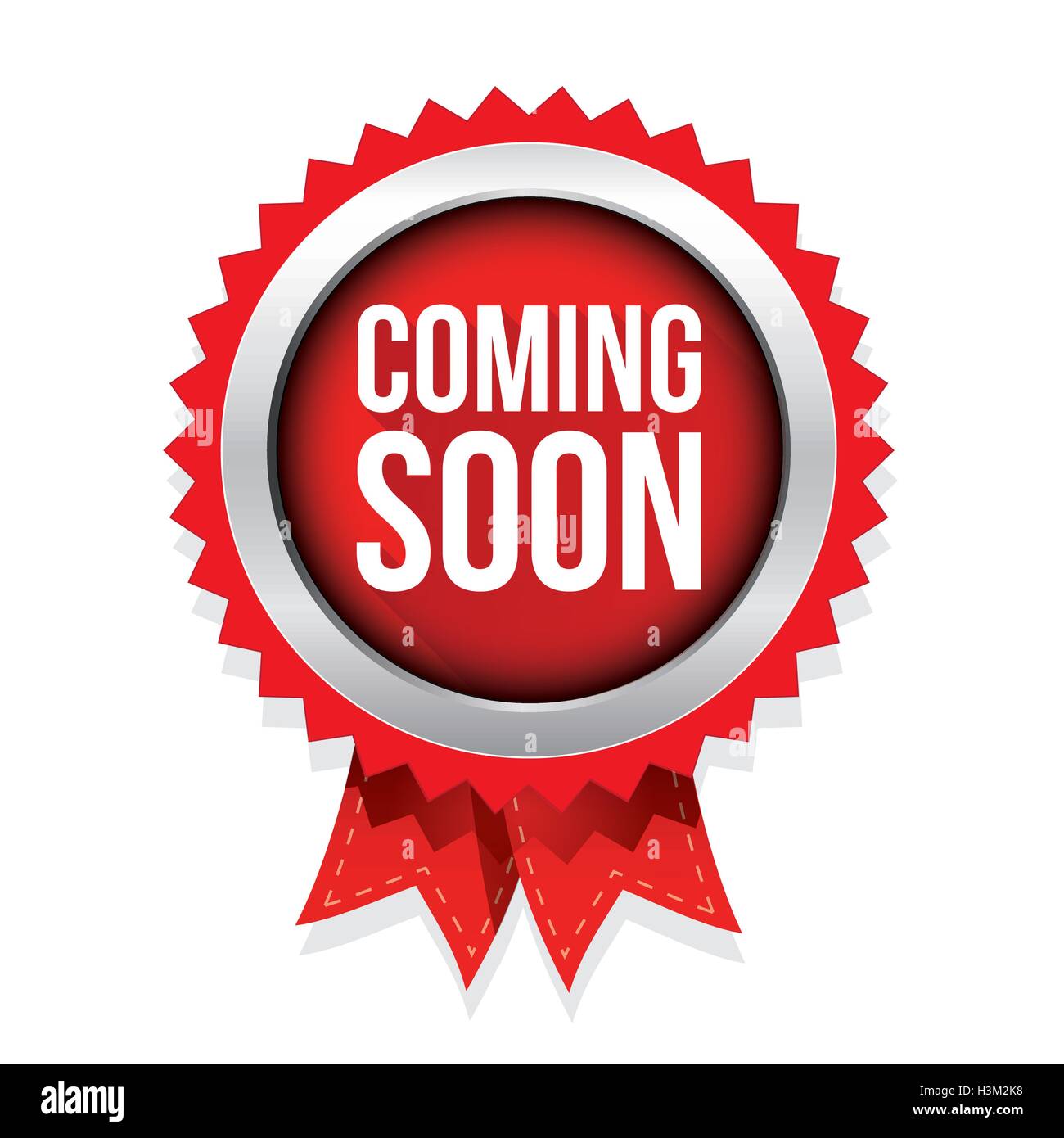 Coming Soon badge vector Stock Vector Image & Art - Alamy