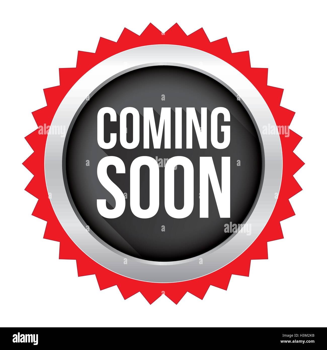 Coming Soon badge vector Stock Vector Image & Art - Alamy