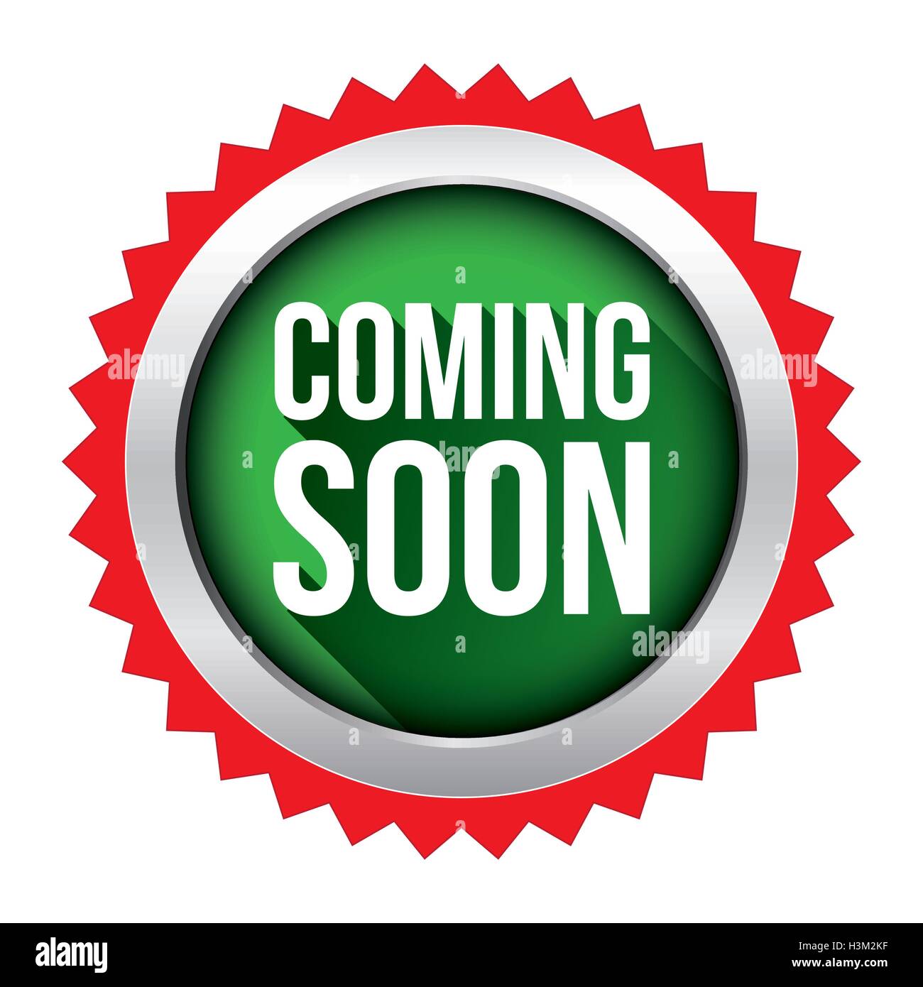 Coming Soon badge vector Stock Vector Image & Art - Alamy