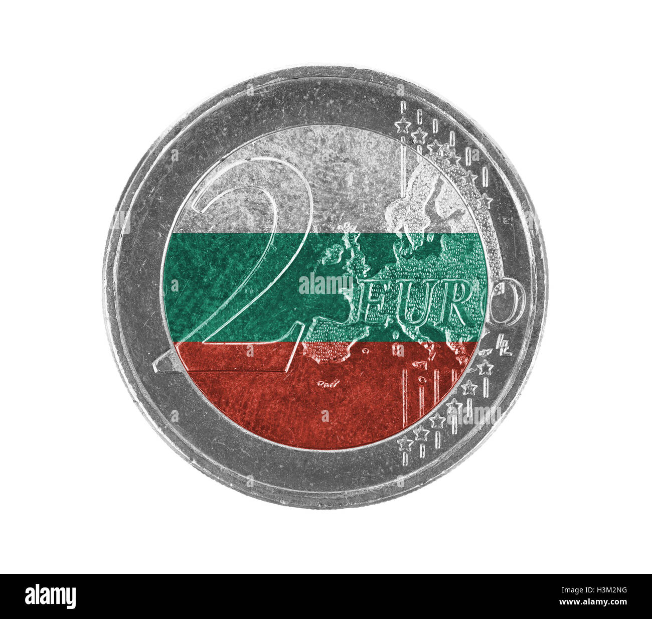 Euro coin, 2 euro Stock Photo - Alamy