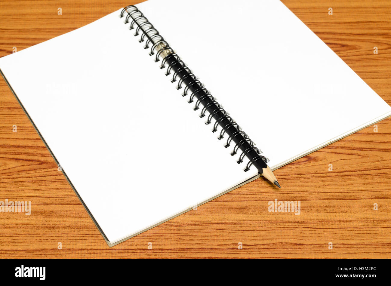 notebook and pencil Stock Photo - Alamy