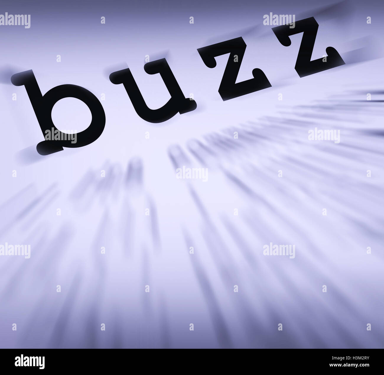 Buzz Definition Displays Public Attention Or Popularity Stock Photo - Alamy