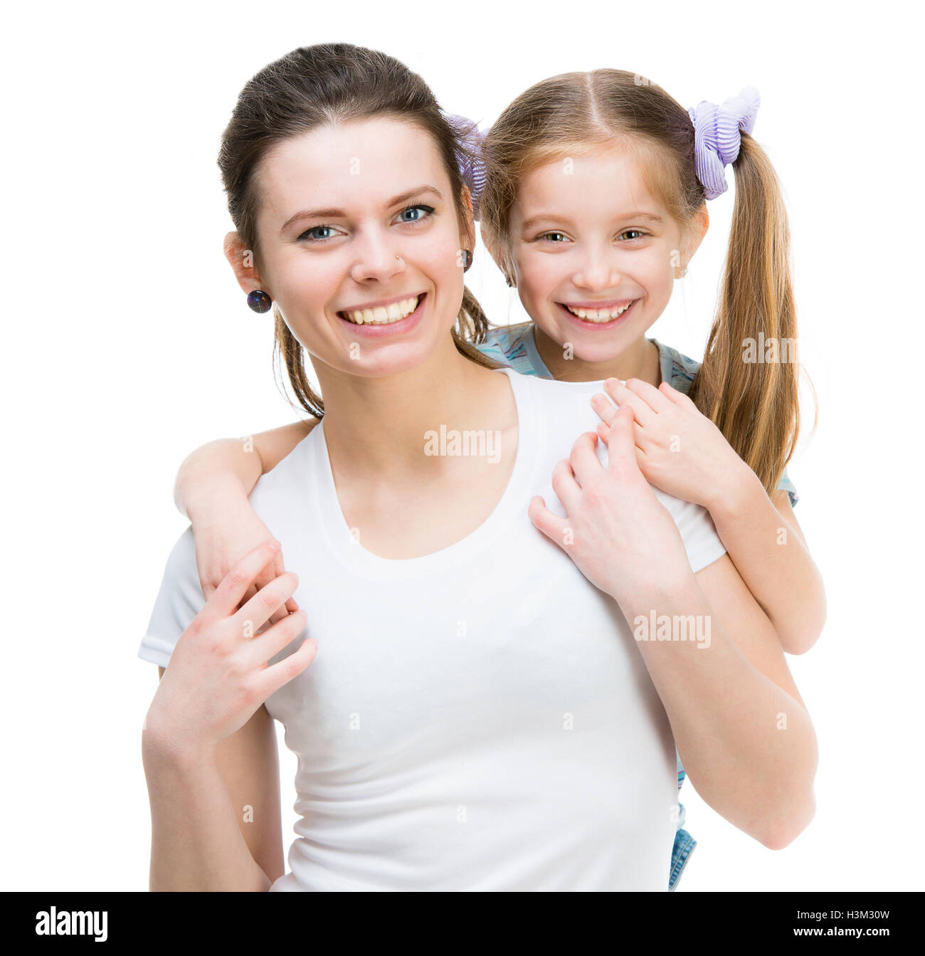 two sisters happy Stock Photo - Alamy