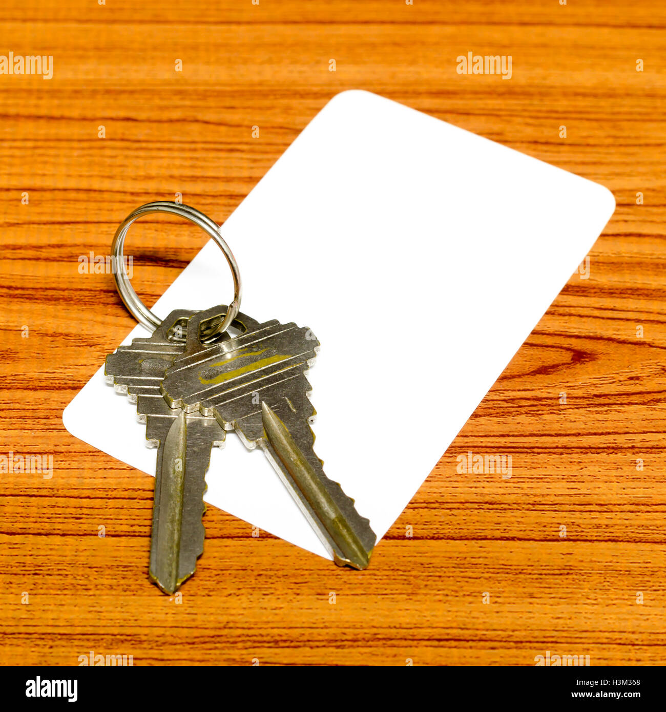 business card and keys Stock Photo - Alamy