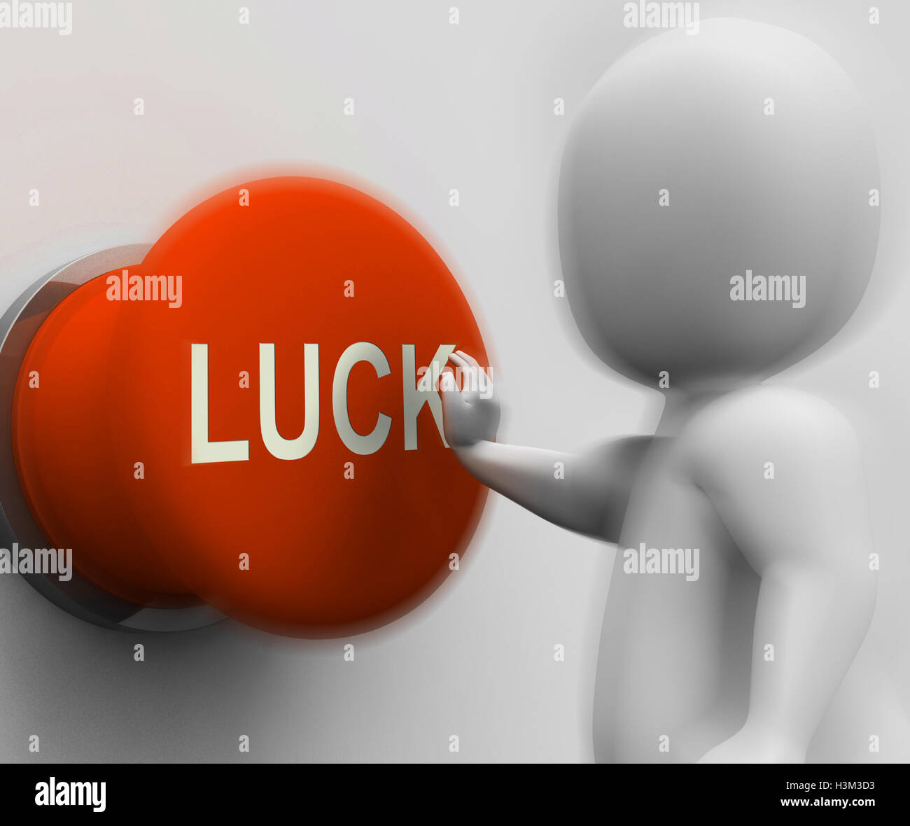 Luck Pressed Shows Gambling Fortunate And Risk Stock Photo - Alamy