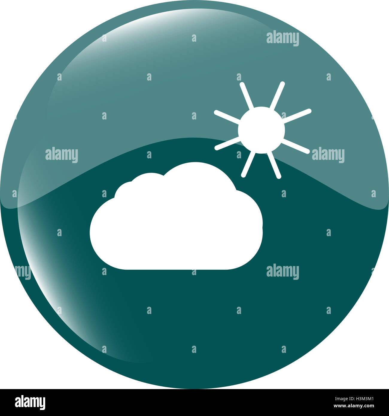 Weather app web icon isolated on white background Stock Photo - Alamy