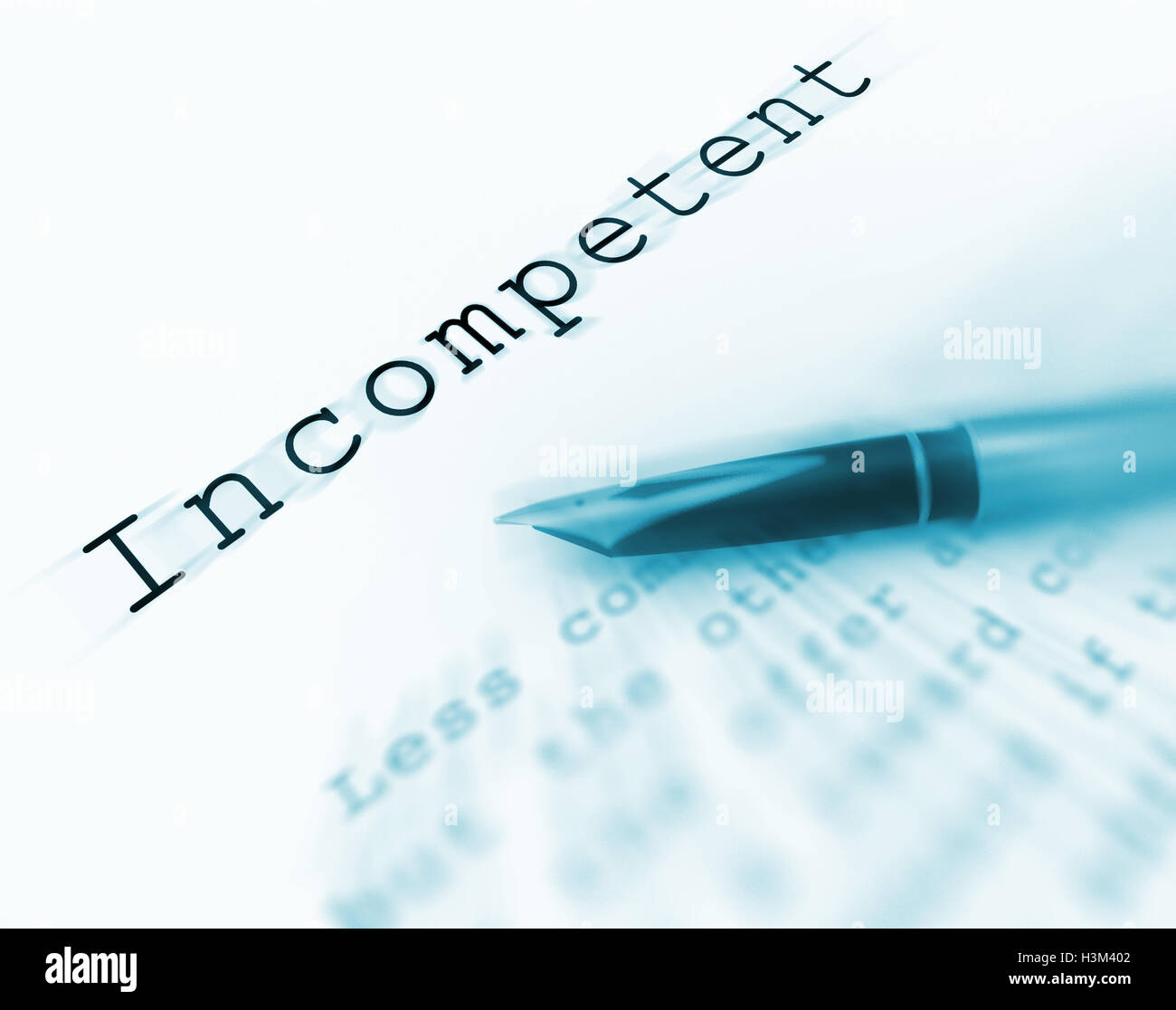 Incompetence hi-res stock photography and images - Alamy