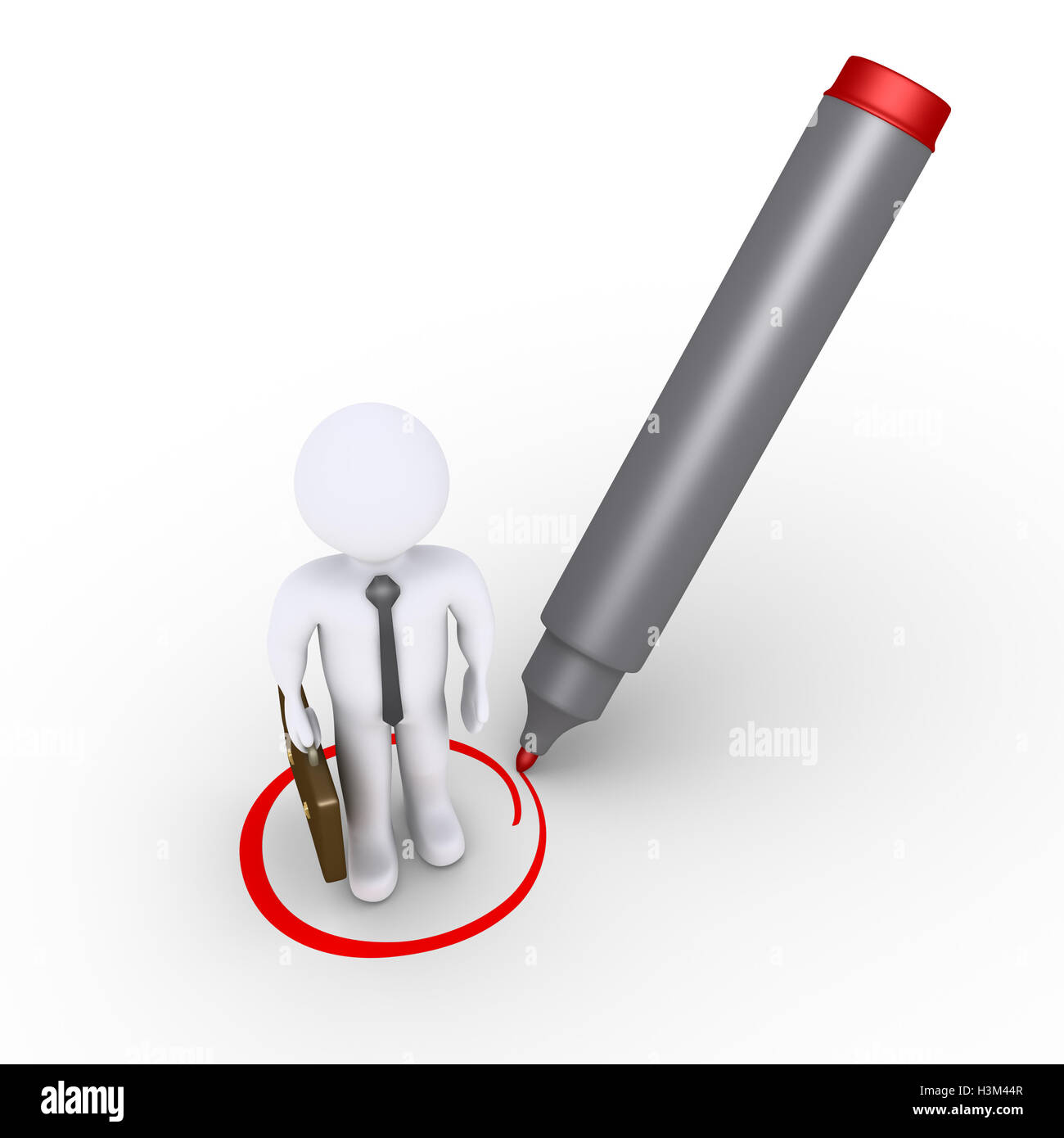 Businessman is selected Stock Photo - Alamy