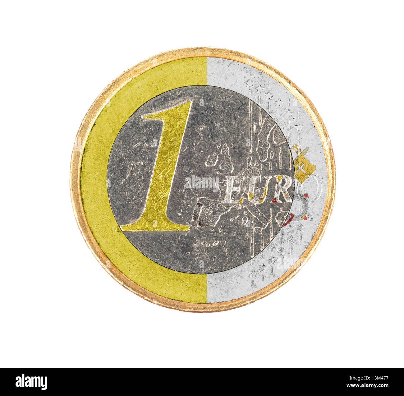 Euro coin, 1 euro Stock Photo - Alamy