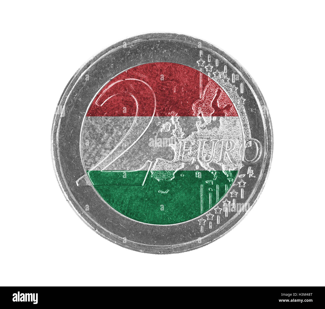 Euro coin, 2 euro Stock Photo - Alamy