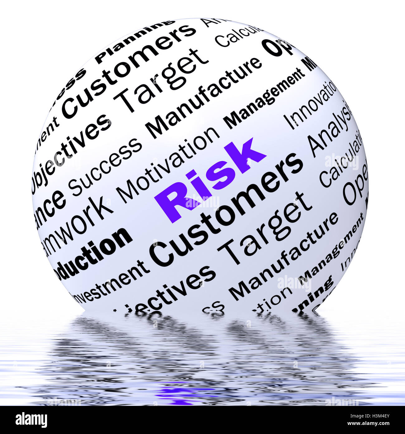 Risk Sphere Definition Displays Dangerous And Unstable Stock Photo - Alamy