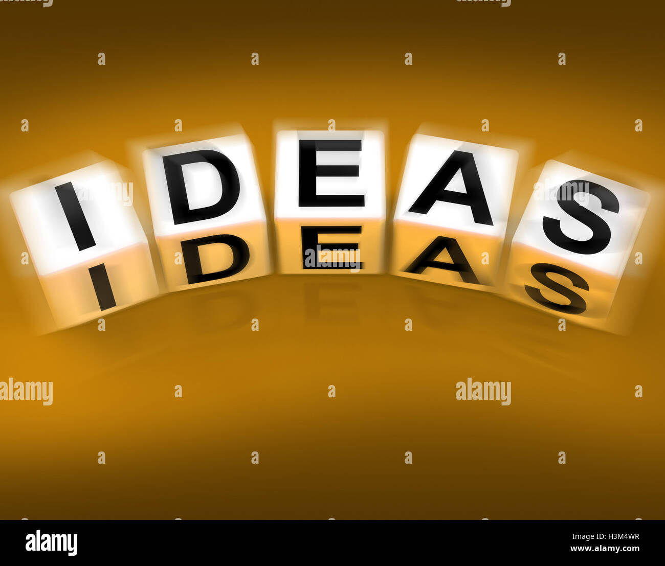Ideas Blocks Displays Thoughts Thinking and Perception Stock Photo - Alamy