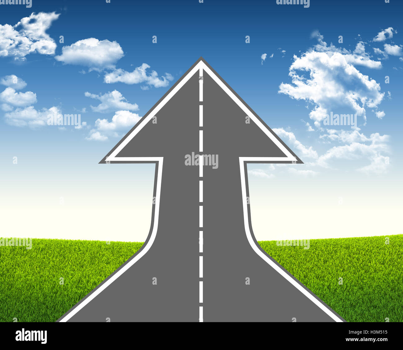 Road climbs up Stock Photo - Alamy