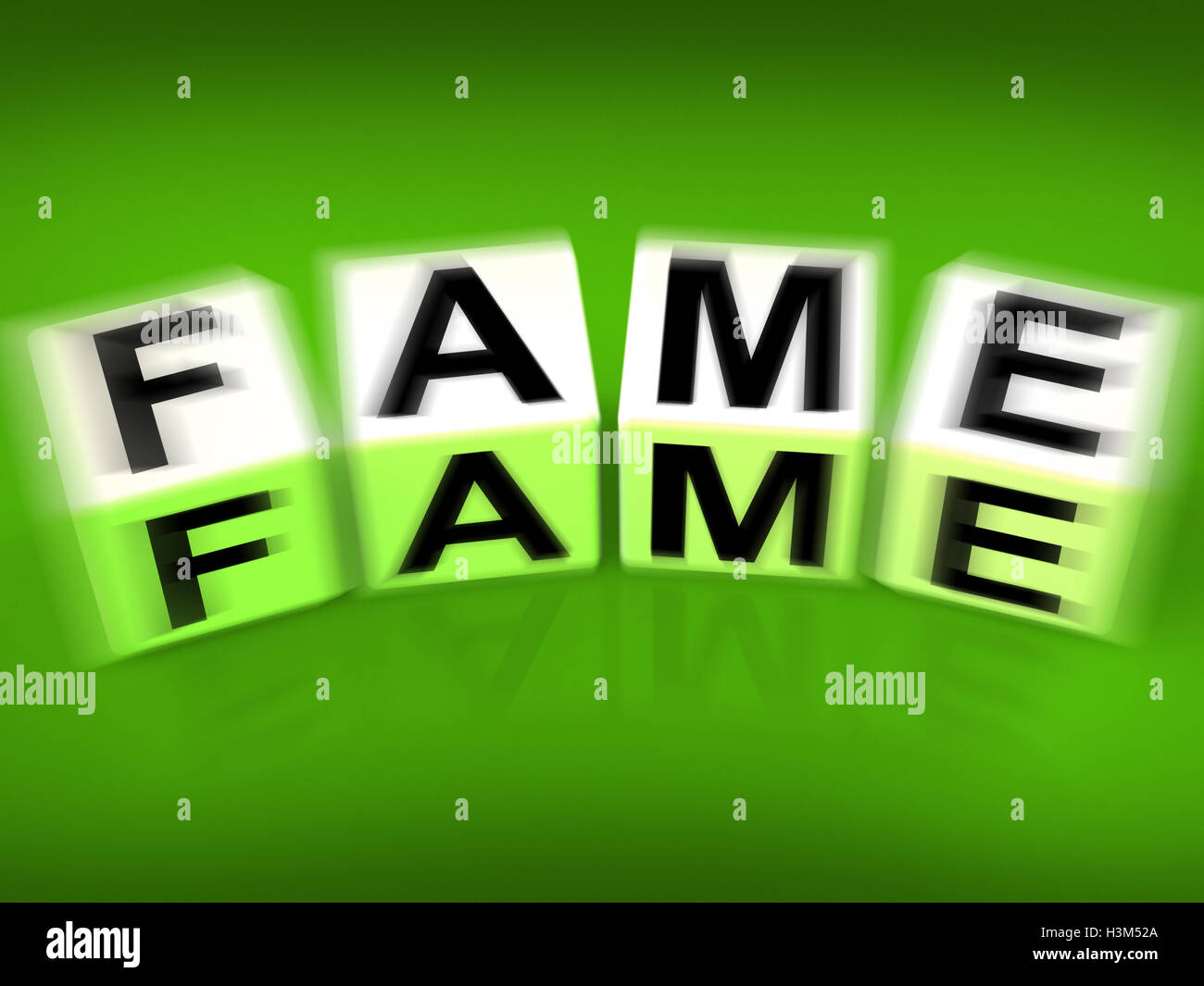 Fame Displays Famous Renowned or Notable Celebrity Stock Photo - Alamy
