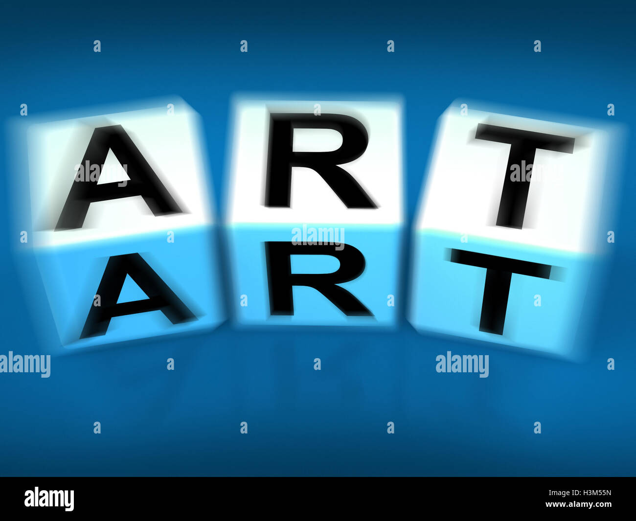 Art Blocks Displays Painting Artwork Drawing and Graphics Stock Photo ...