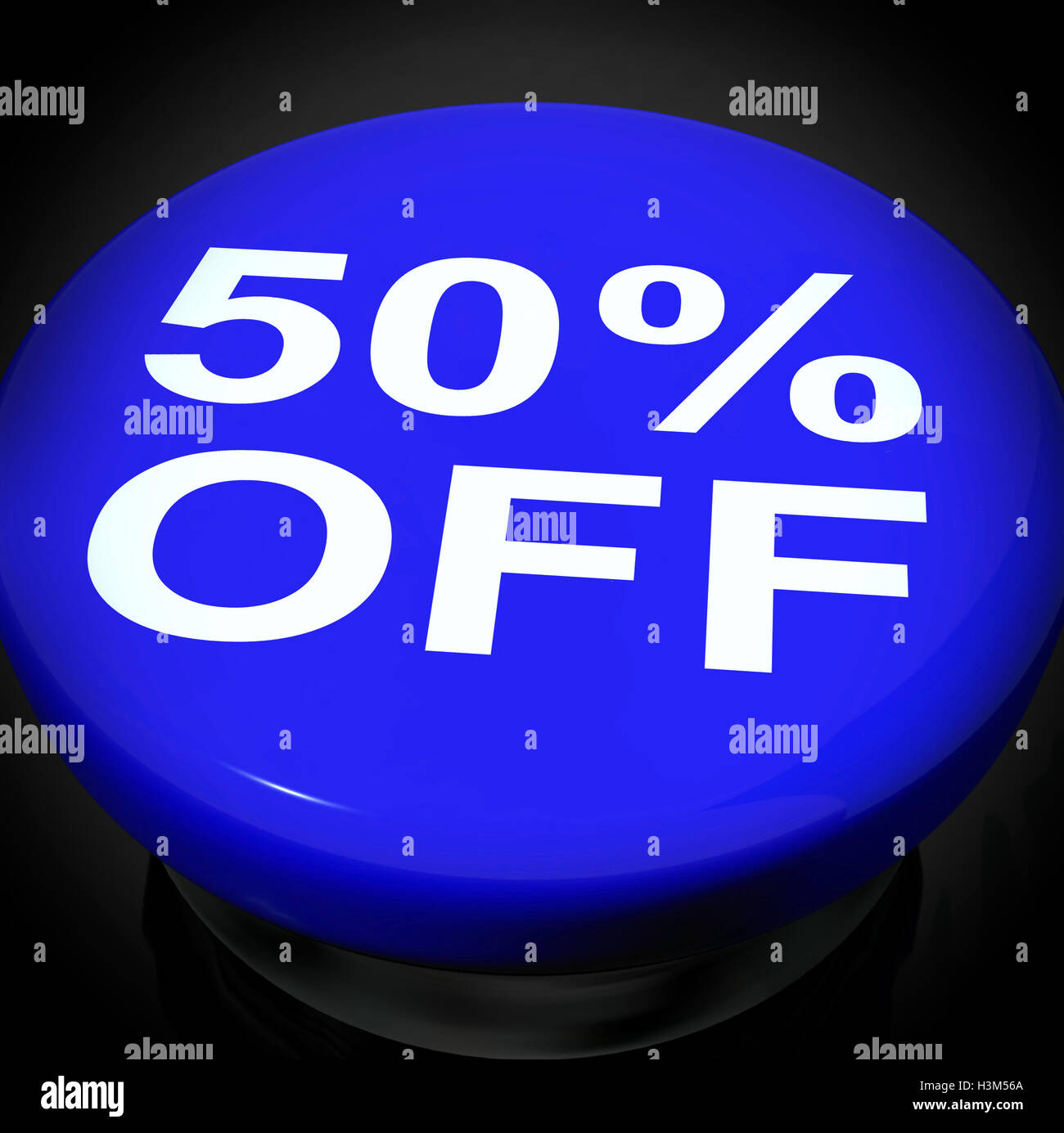 Fifty Percent Switch Shows Sale Discount Or 50 Off Stock Photo - Alamy