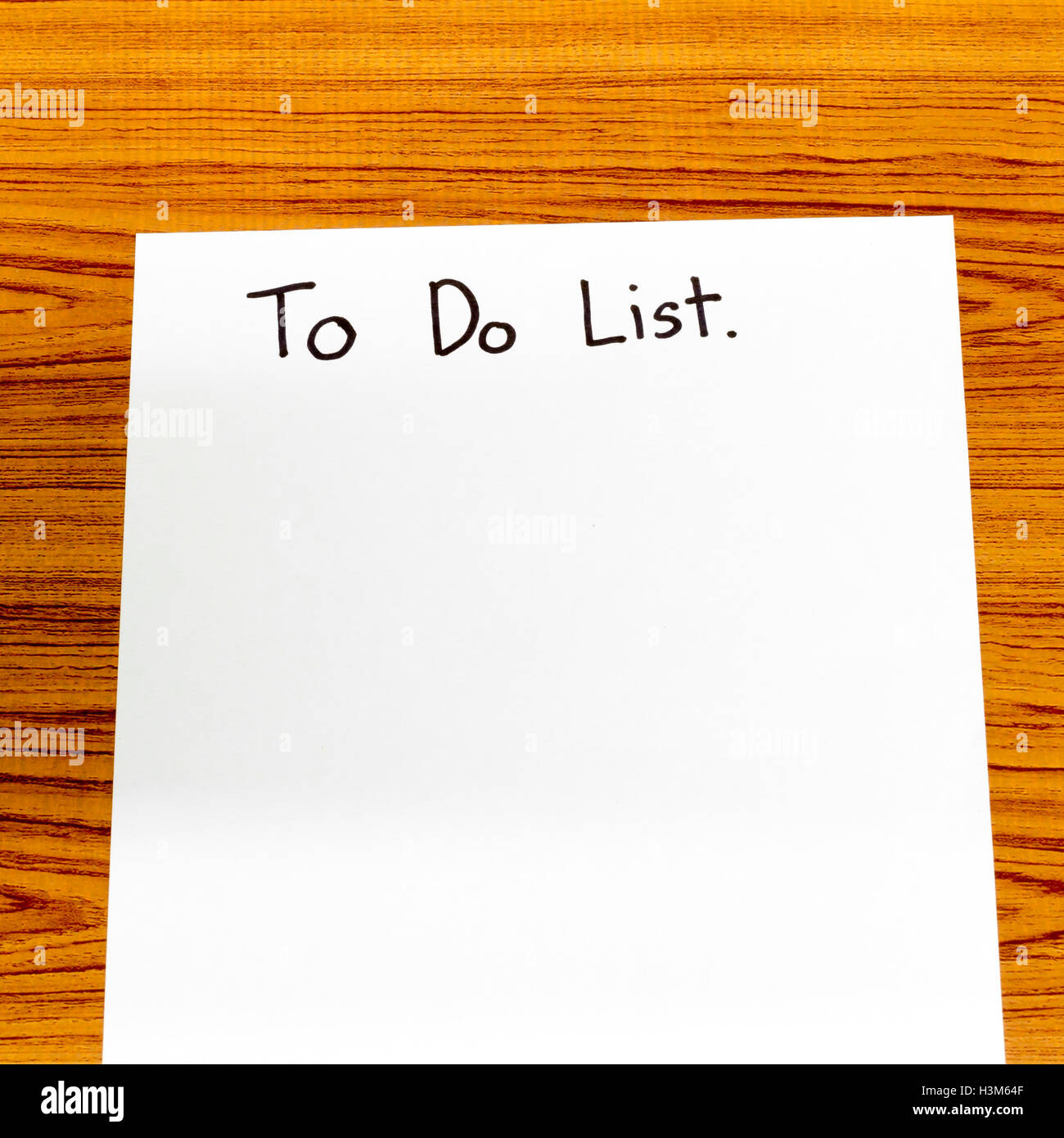 paper write to do list Stock Photo - Alamy