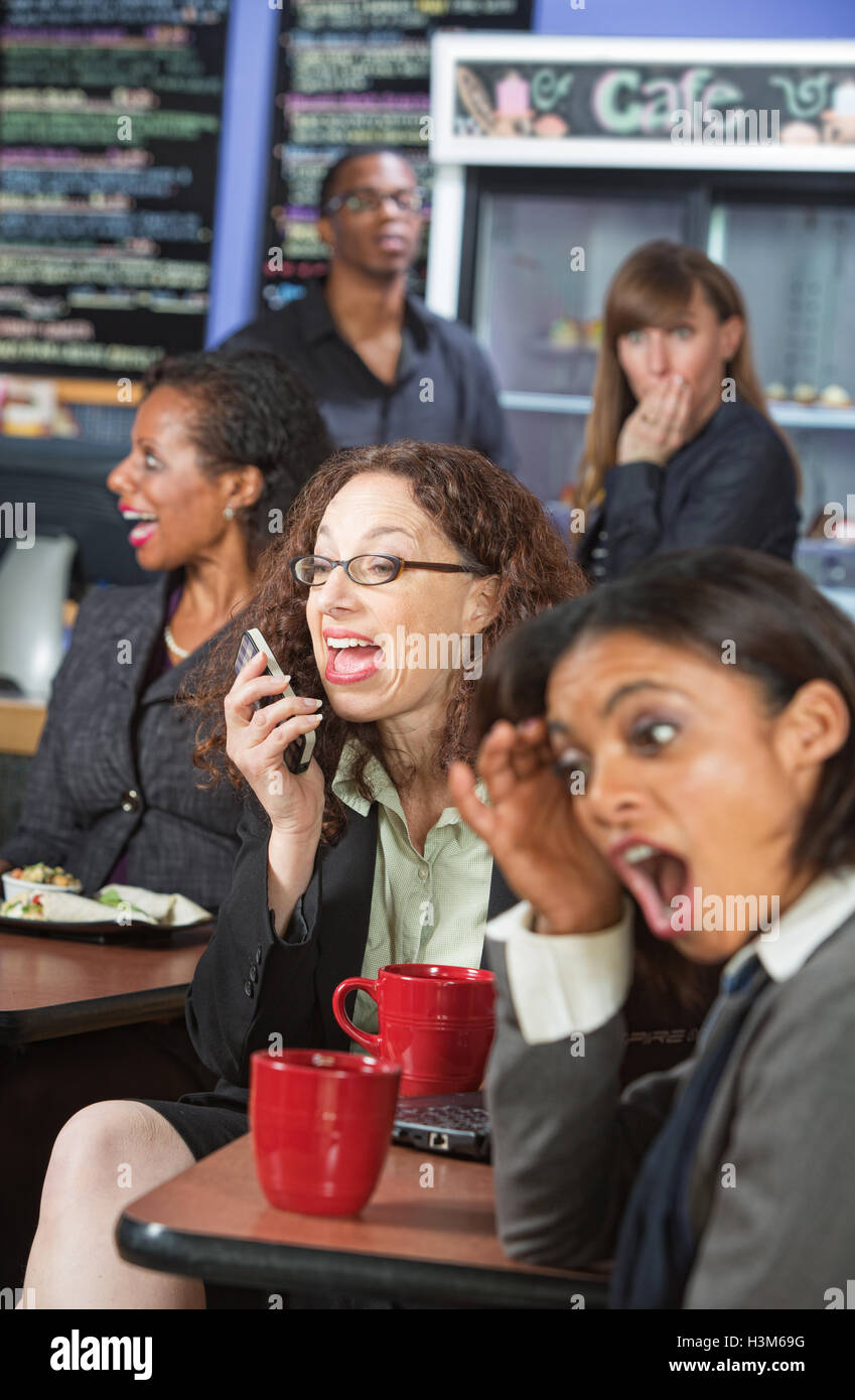 Loud coworker telephone hi-res stock photography and images - Alamy