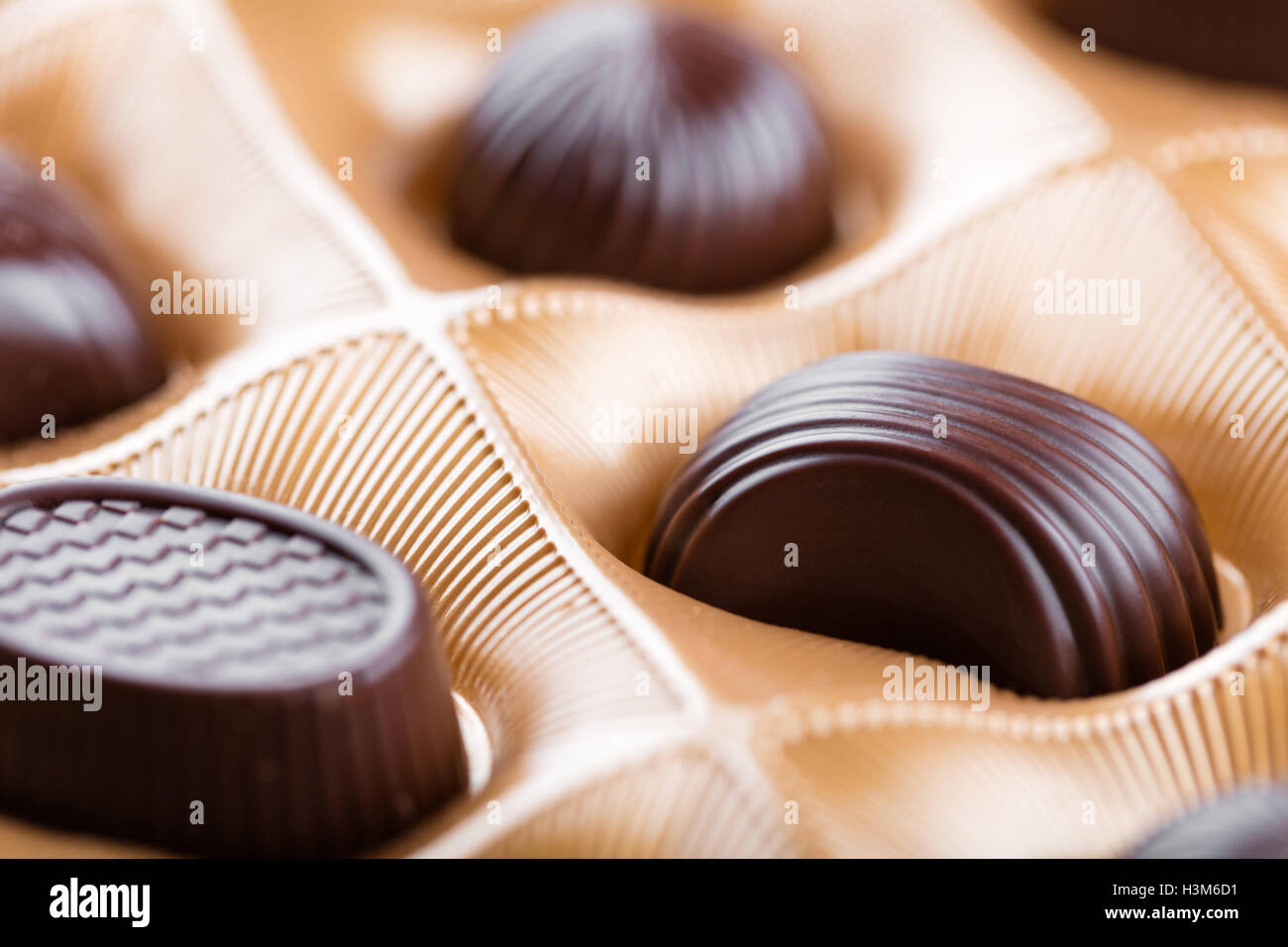 set of sweets, chocolate candies in a box Stock Photo - Alamy
