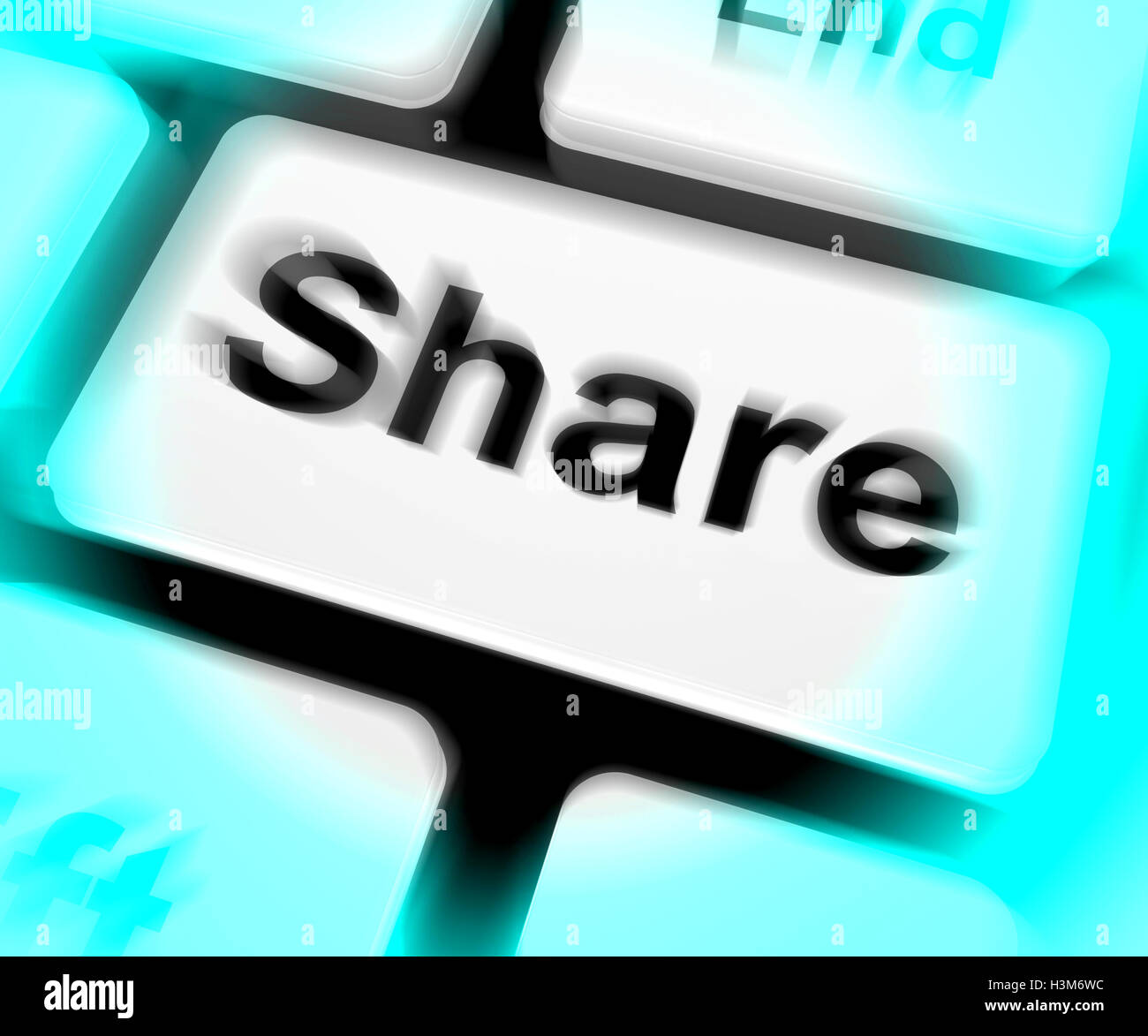 Share Keyboard Shows Sharing Webpage Or Picture Online Stock Photo - Alamy Share Keyboard Shows Sharing Webpage Or Picture Online Stock Photo - Alamy
