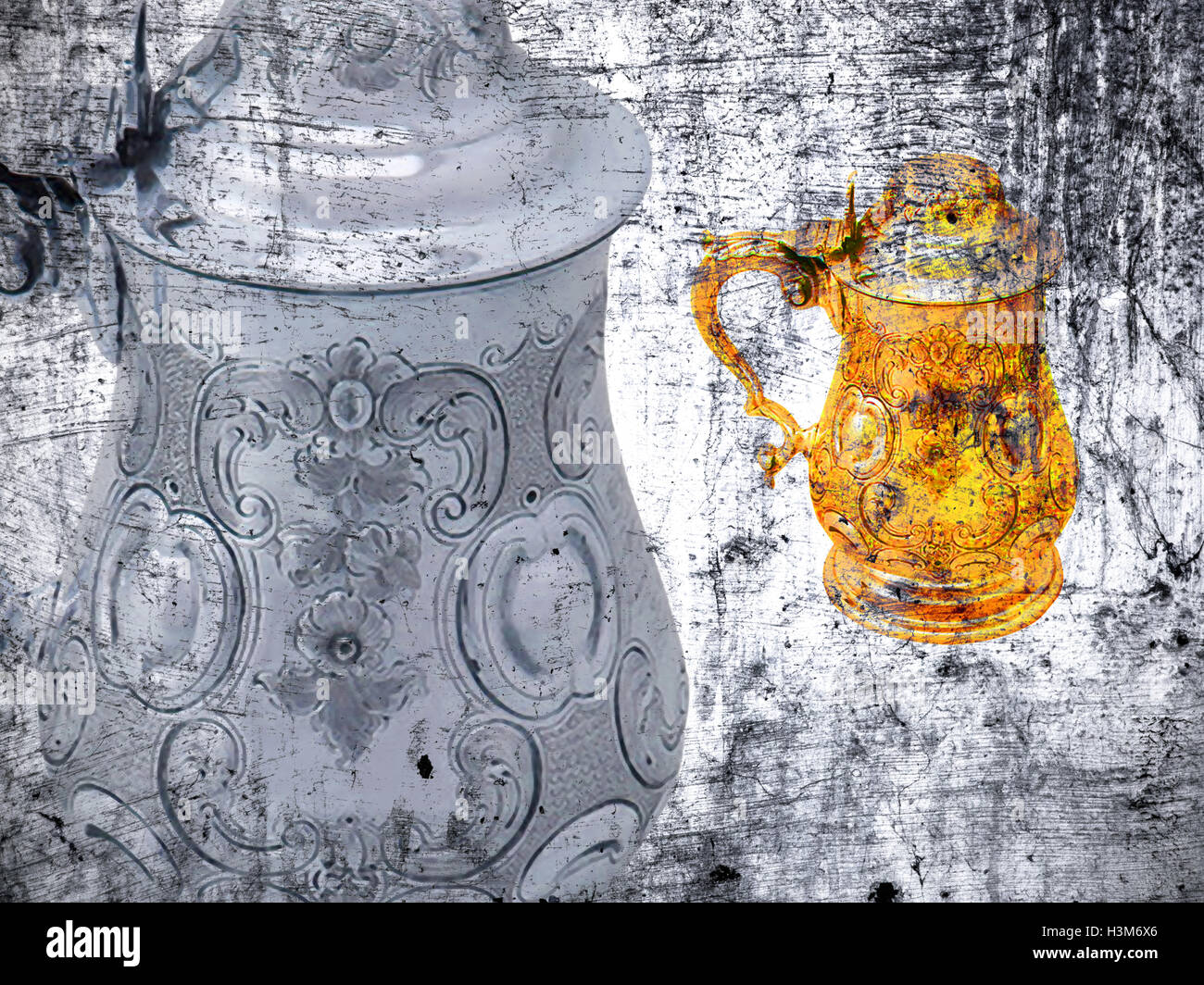 Black white and gold hi-res stock photography and images - Alamy