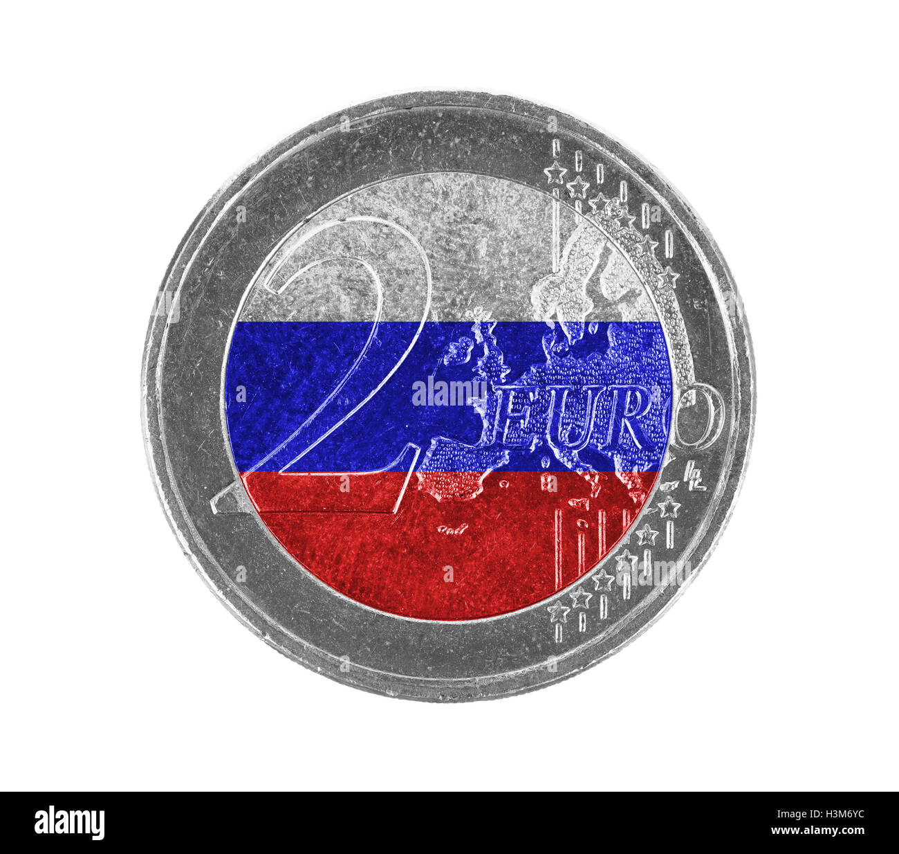 Euro coin, 2 euro Stock Photo - Alamy