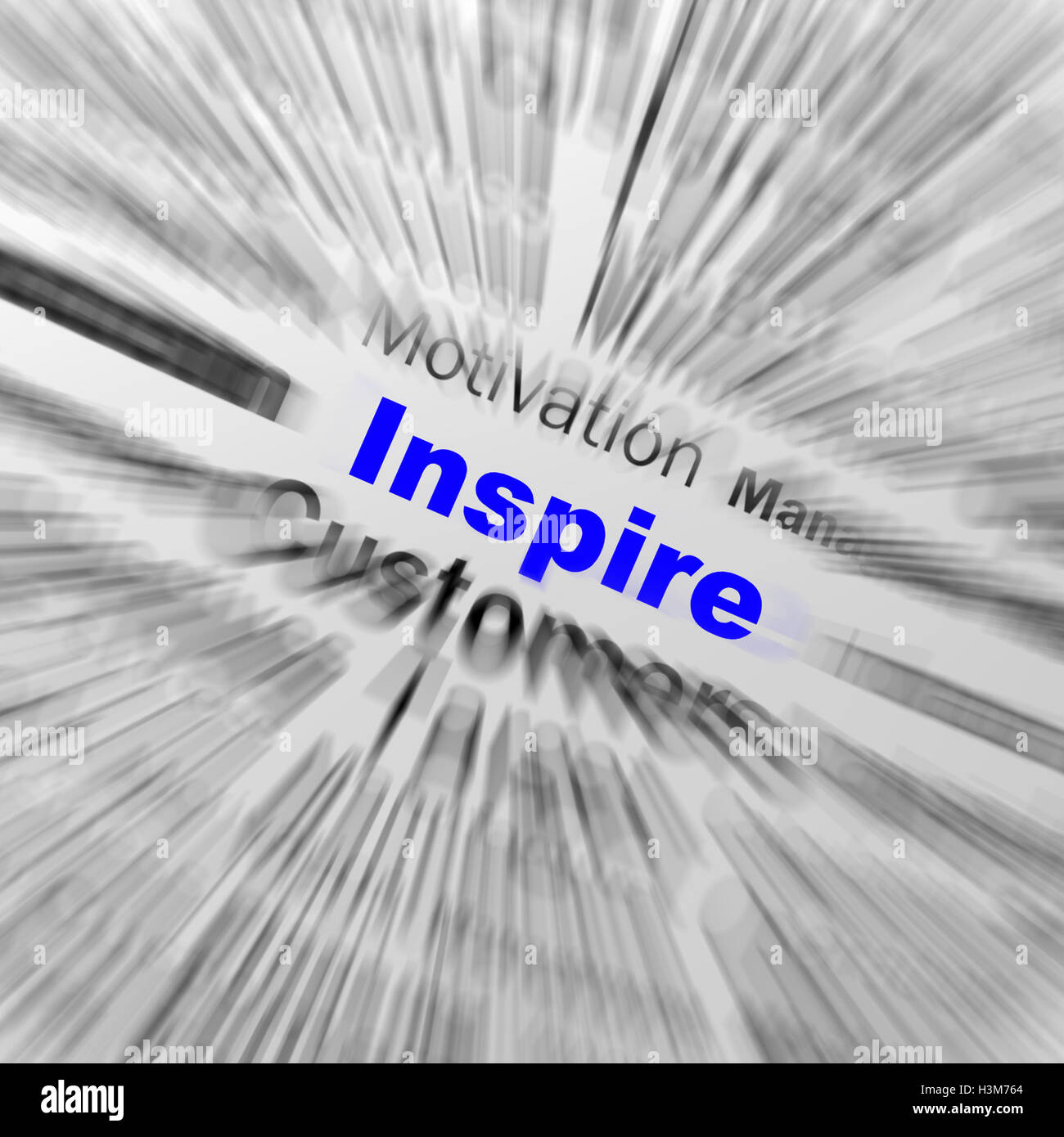 Inspire Sphere Definition Displays Motivation And Positivity Stock ...