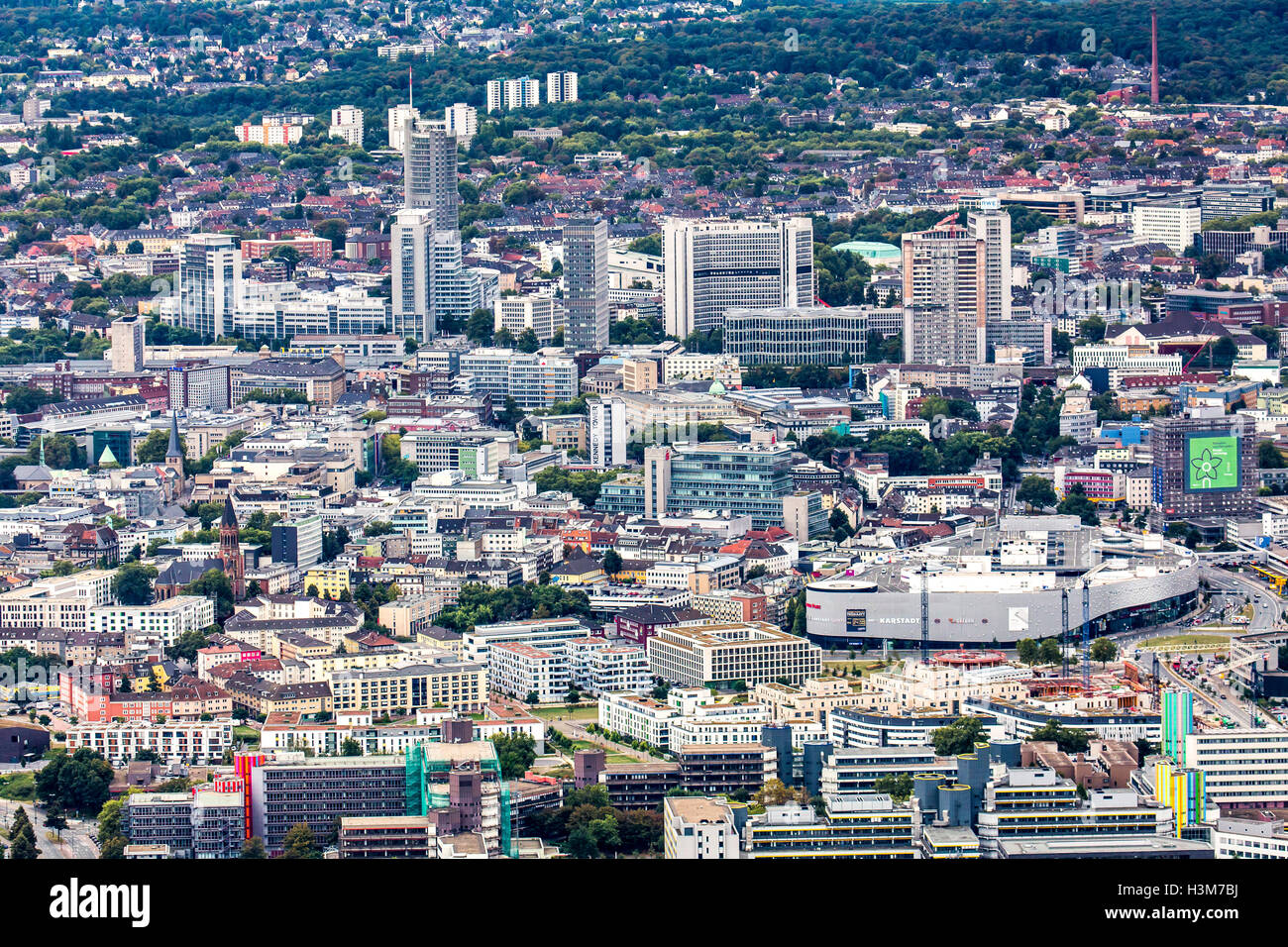 Downtown essen aerial hi-res stock photography and images - Alamy